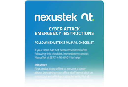 Cyber Attack Emergency Card - P.U.P.P.I.