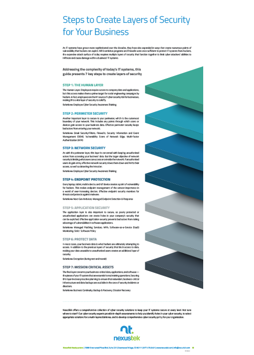 Steps to Create Layers of Security for Your Business